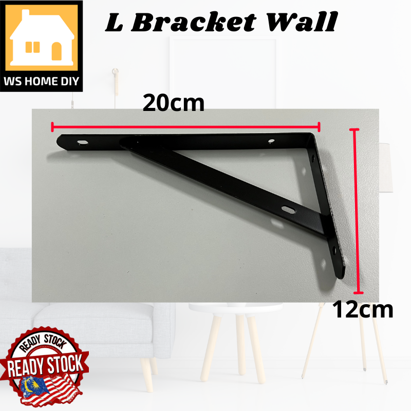 WS Home DIY bracket dinding Home L Bracket wall bracket wall shelf ...