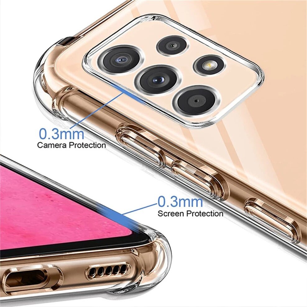 สำหรับ Samsung Galaxy A04S A53 A13 A33 A73 A23 M52 A52S A72 A52 A32 4G 5G โปร่งใส TPU กันกระแทก ...