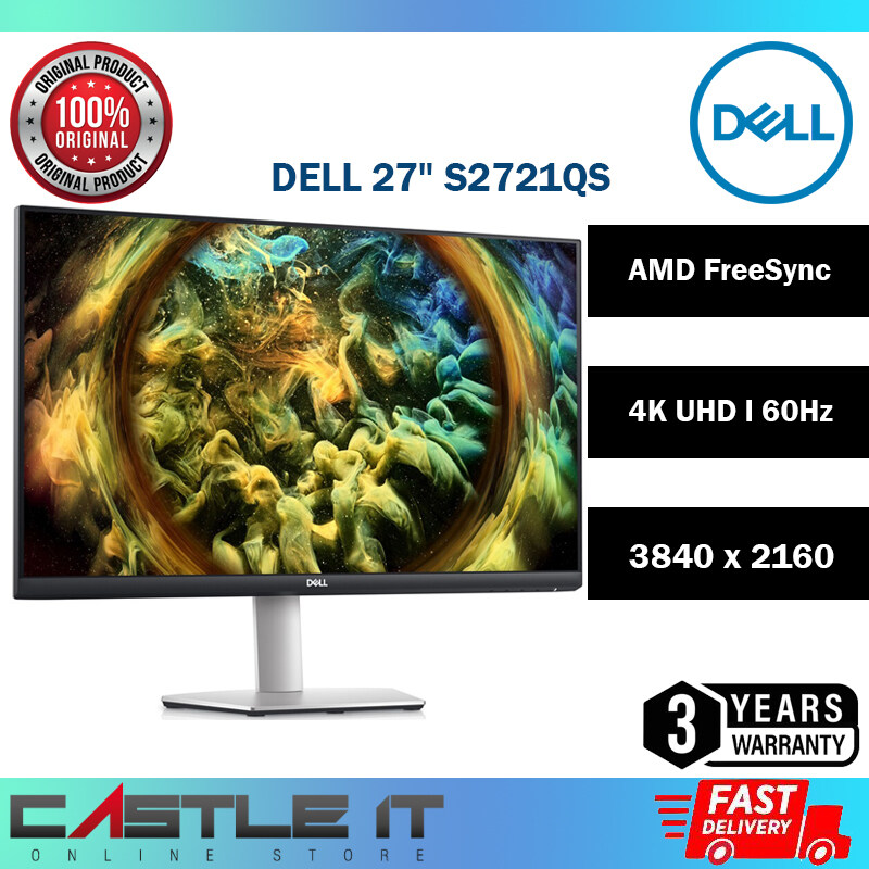 DELL 27" IPS 4K S2721QS / FULL HD Monitor S2721HN Pivot tilt swivel ...