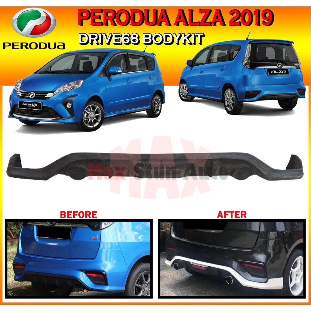 PERODUA ALZA FACELIFT 2019-2021 DRIVE 68 STYLE BODYKIT (D68) SKIRT LIP ...
