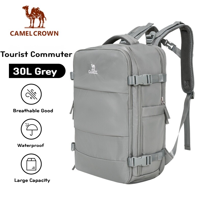 CamelCrown กระเป๋านักศึกษาวิทยาลัยกระเป๋านักเรียนความจุสูงกระเป๋าสะพายไหล่,เป้สะพายหลังกระเป๋า ...