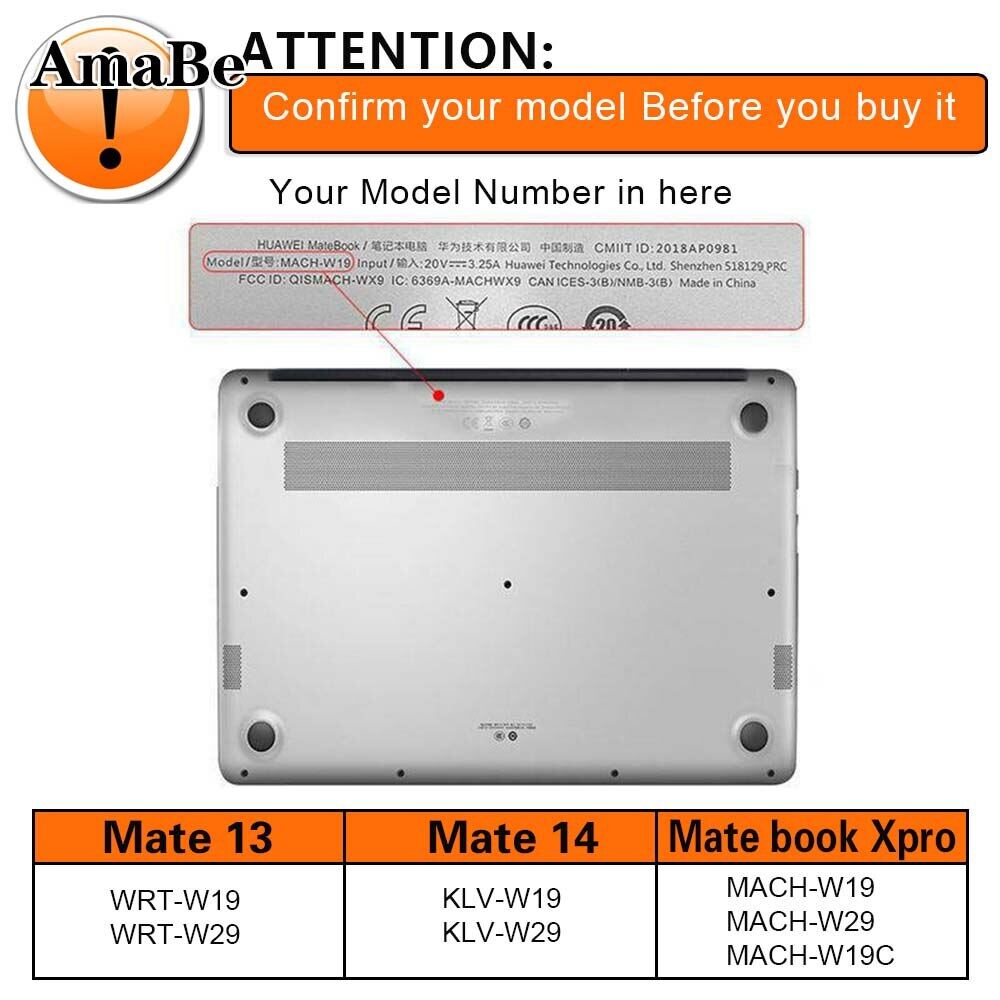 Unisex Marble Anti-Scratch Laptop Case for HUAWEI MateBook X Pro 2019 ...