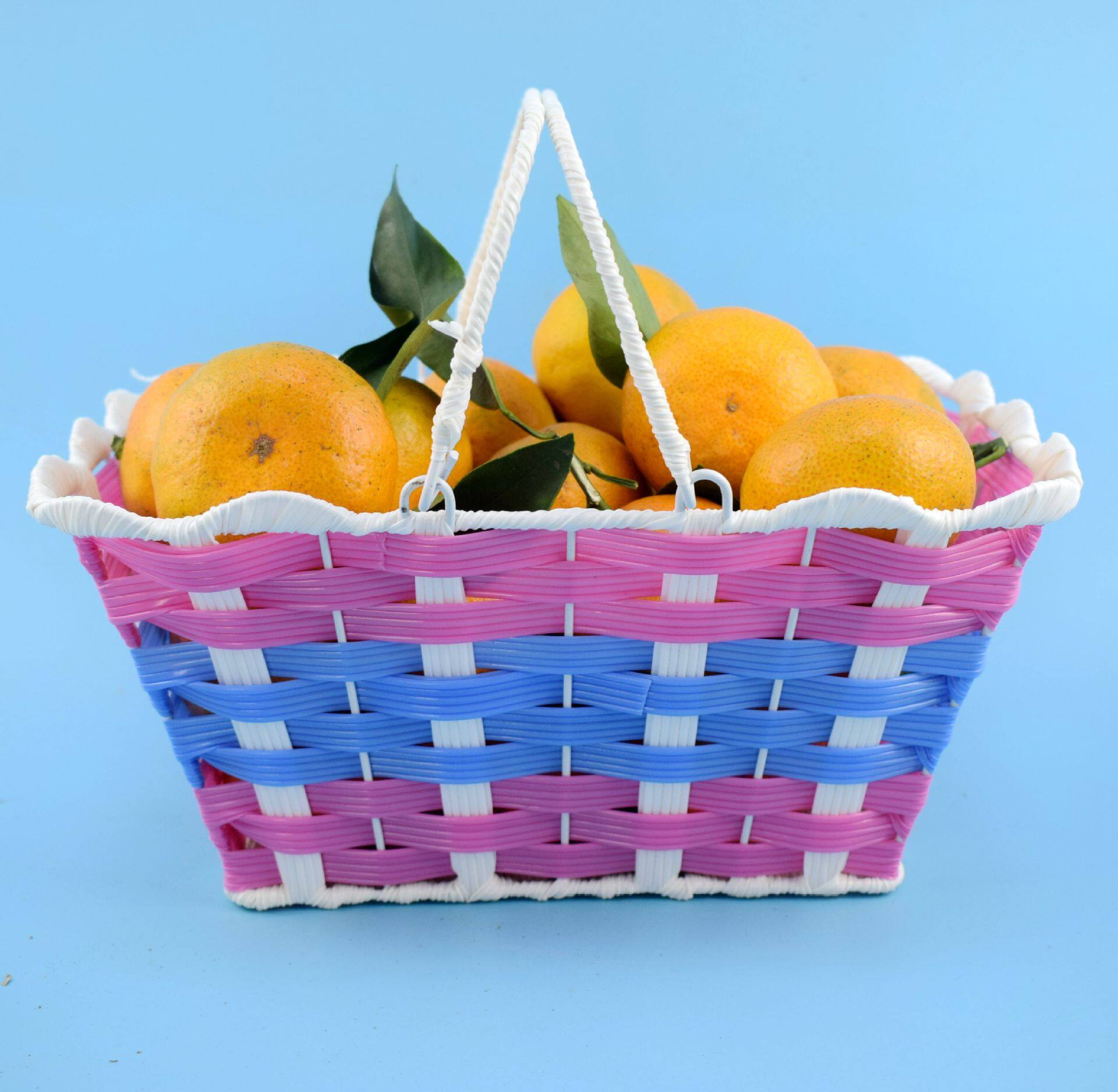 Woven Rattan Children's Small Basket Farmhouse Orchard Picking Basket ...