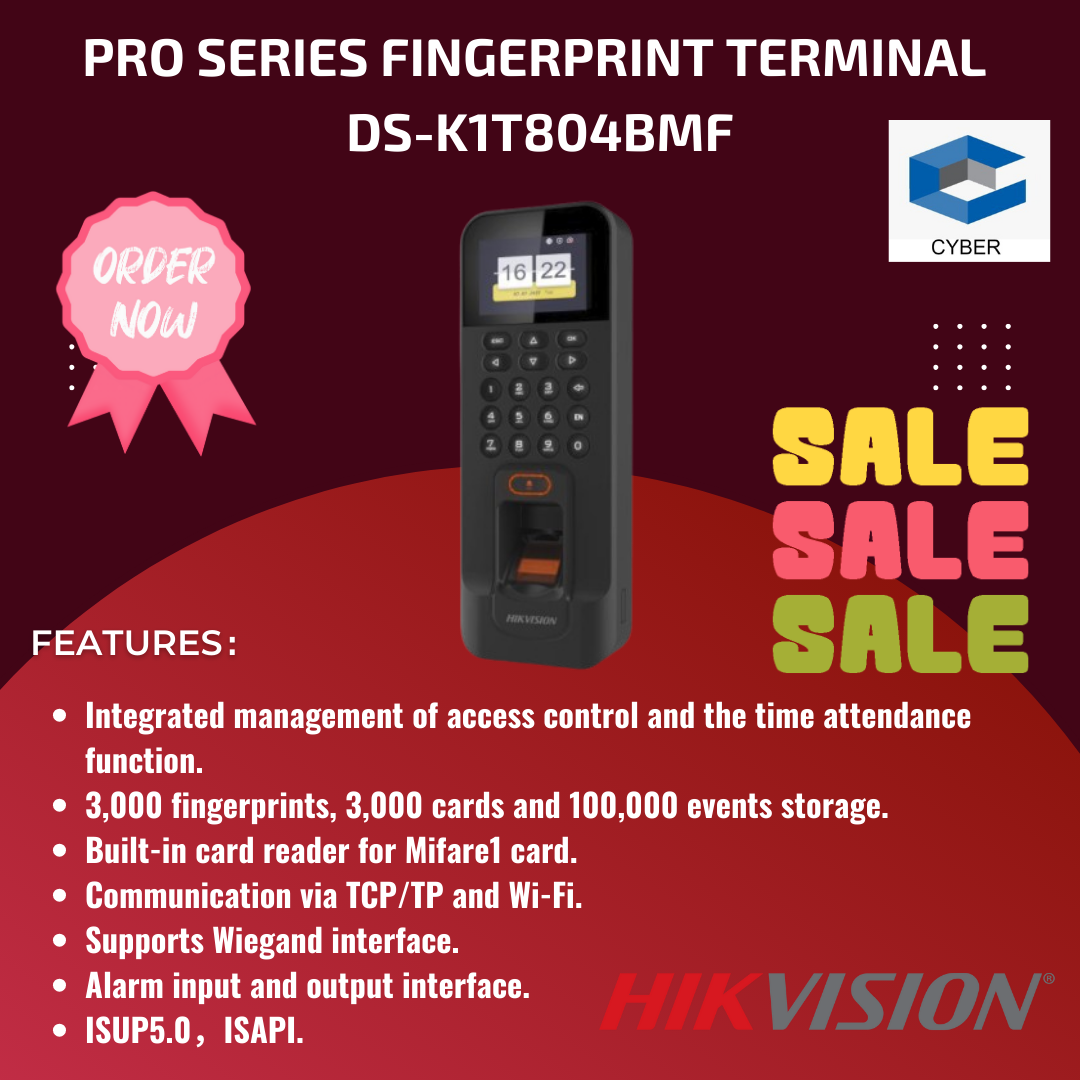 HIK FINGERPRINT ACCESS CONTROL TERMINAL | Lazada HIK FINGERPRINT ACCESS CONTROL TERMINAL | Lazada