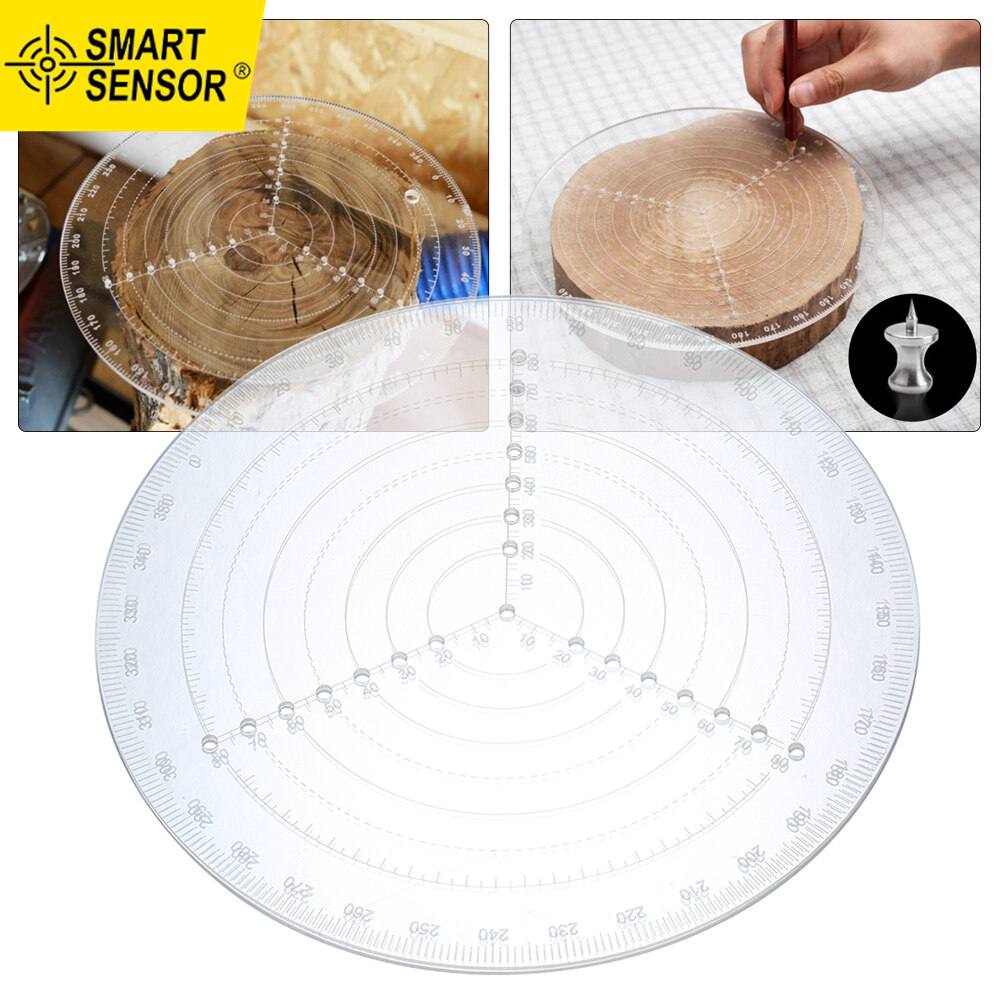 Smart Sensor Round Center Finder Compass Clear Acrylic Lathe Centering ...