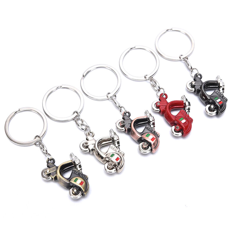 Creative 3D Model Motorcycle Shape Pendant Key Ring Car Key Chain ...
