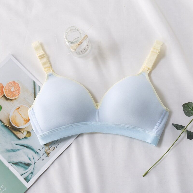 【YIMANZI】Maternity Intimates Breastfeeding Nursing Bra One Piece Cotton ...