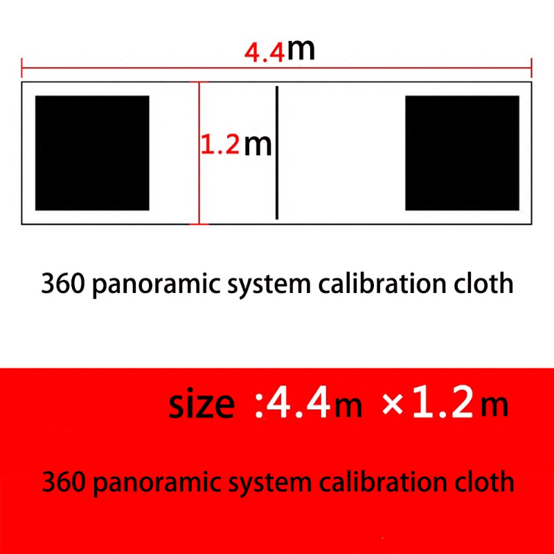 4.4×1.2m Car 360 Panoramic Camera System Calibration Cloth Surround ...