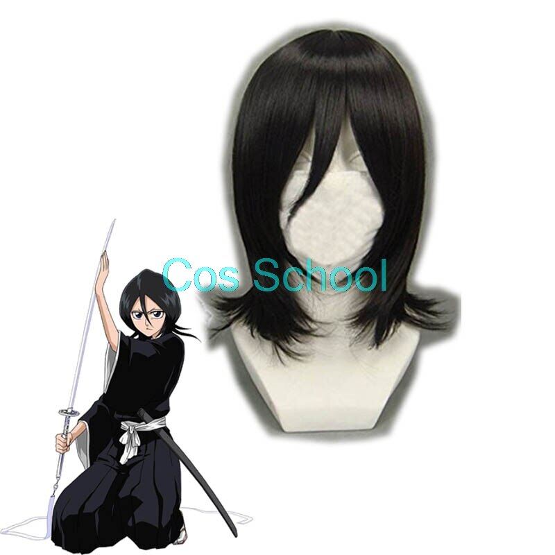 Cos School Bleach Kuchiki Rukia Cosplay Costume Rukia Kuchiki Wigs And ...