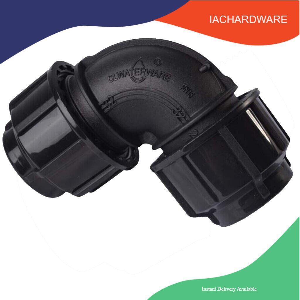 [PN 16 SIRIM] HDPE POLY Equal Elbow | Lazada