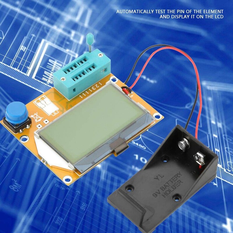 LCD Display Graphical Transistor Tester Resistor Inductance Capacitance ...