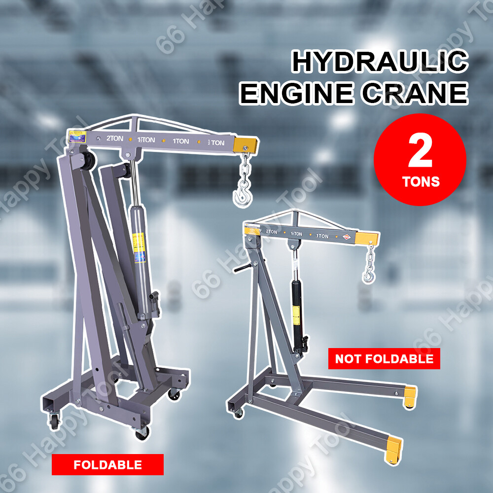 Foldable 2 Ton Heavy Duty Hydraulic Engine Crane 2T Automotive Jack ...