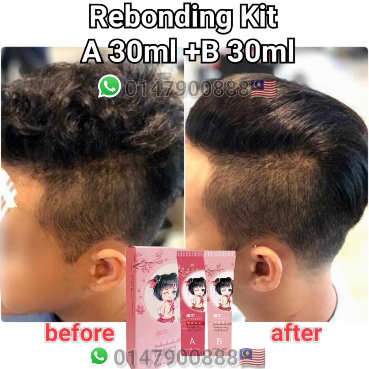 Hair Rebonding Cream Ubat Krim Lurus Rambut - Rebonding 30ml ...