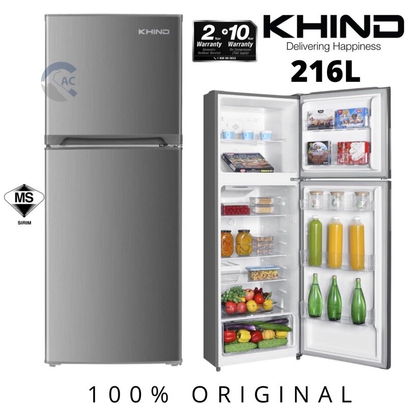 [10 YEARS WARRANTY] KHIND REFRIGERATOR 2DOOR RF200/RF270/RF350 | Lazada