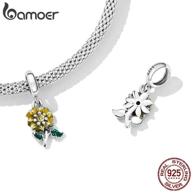 BAMOER 925เงินสเตอร์ลิง Aurora ผีเสื้อจี้เหมาะสำหรับผู้หญิง DIY ทำสร้อยข้อมือและสร้อยคอดอก ...