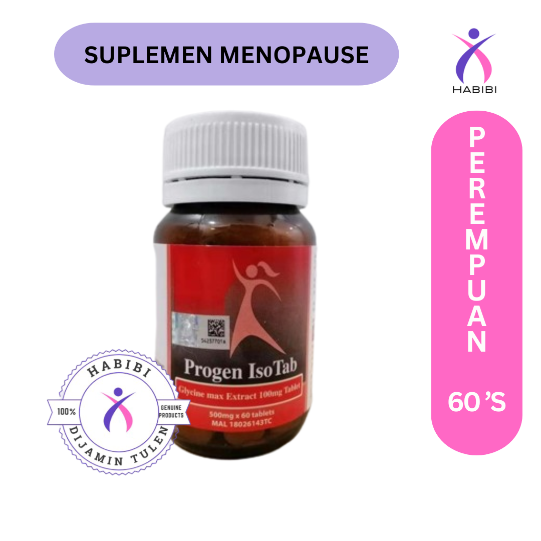 PROGEN ISOTAB (MENOPAUSE SUPPLEMENT SEMULAJADI,KURANG SIMTOM MENOPAUSE ...