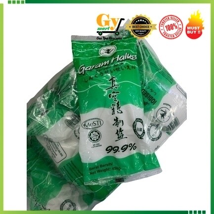 [Bulk Pack 12PCs] Double Swallow Salt / Fine Salt 【双燕 细盐】Garam / Garam Halus 450G | Lazada