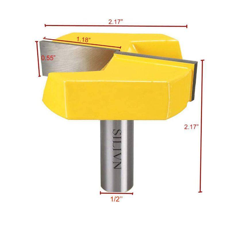 1/2 Inch Shank 2-1/4 Inch Diameter Bottom Cleaning Router Bit ...