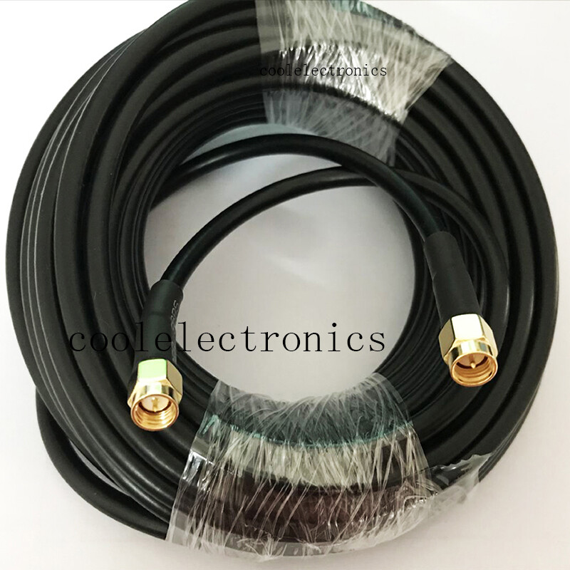 RG58 SMA Male to SMA Plug Connector RF Coaxial Pigtail WIFI Coax Wires ...