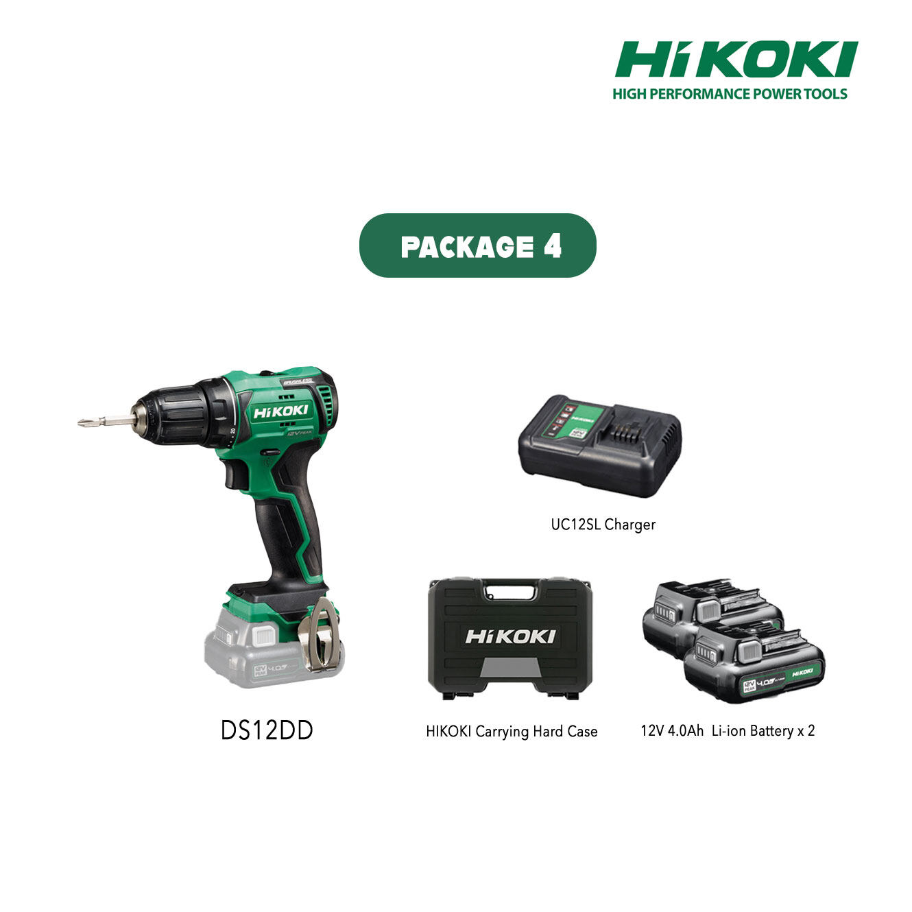 HIKOKI DS12DD 12V Cordless Brushless Driver Drill Brushless Motor 38NM DS 12 DD DS 12DD | Lazada