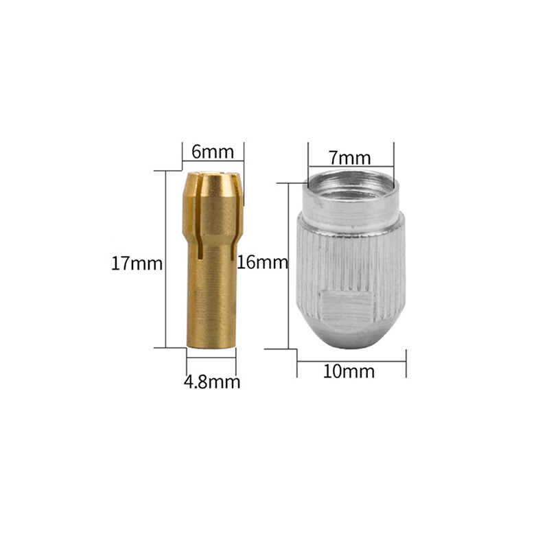 10Pcs Mini Drill Chucks Adapter 0.5mm-3.2mm Dremel Mini Drill Chucks ...