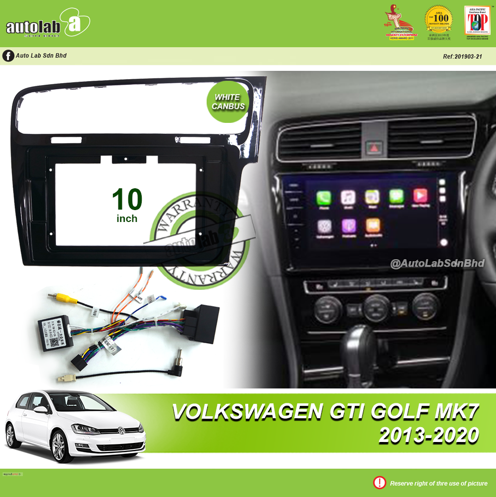 Android Player Casing 10" Volkswagen GTI Golf MK7 2013-2020 (with ...