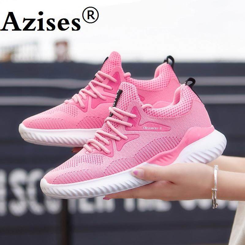 Azises ขนาดใหญ่คู่รองเท้าบินทอระเบิดหนาด้านล่างขนาดใหญ่กีฬาชายและหญิง ...