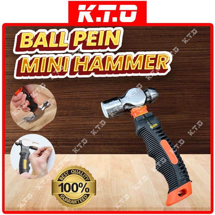 Mini Hammer Claw & Ball Pein Soft Grip Handle Small Mini Stubby Hammer ...