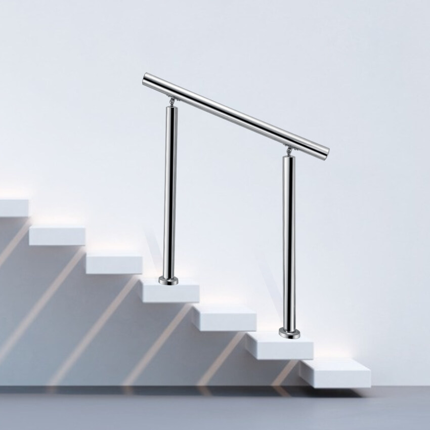 304 Stainless Steel Handrail For Deck Stairs Indoor Outdoor Metal ...