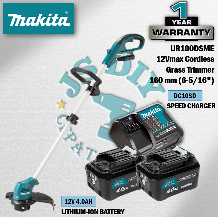 MAKITA UR100DZ / UR100DSME 12Vmax Cordless Grass Trimmer 160MM (6-5/16") | Lazada