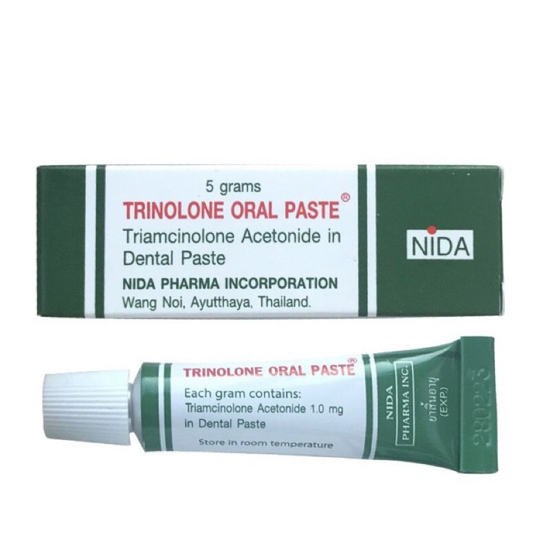 Nida Trinolone Oral Paste (Oral Ulcer Ointment) 口腔潰瘍藥膏 白点藥膏 5g | Lazada