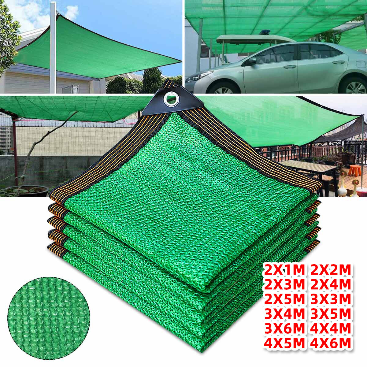 Sunscreen 90% Sunshade Net Outdoor Sail Gardening House Canopy Knitted ...