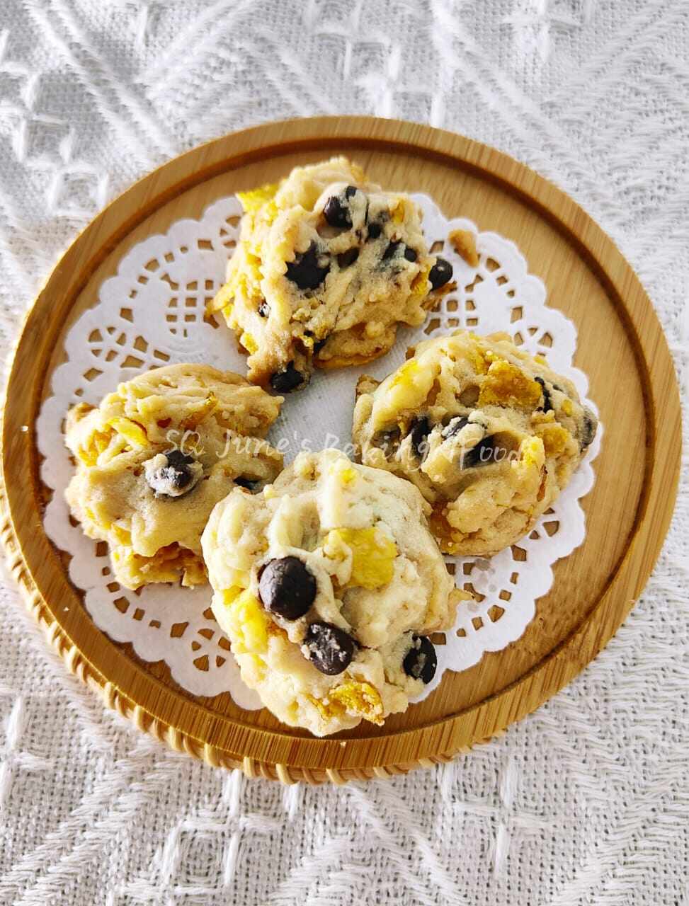 Biscuits Cornflakes Cookies/ Kuih Raya Less Sugar 100% Pure Butter ...