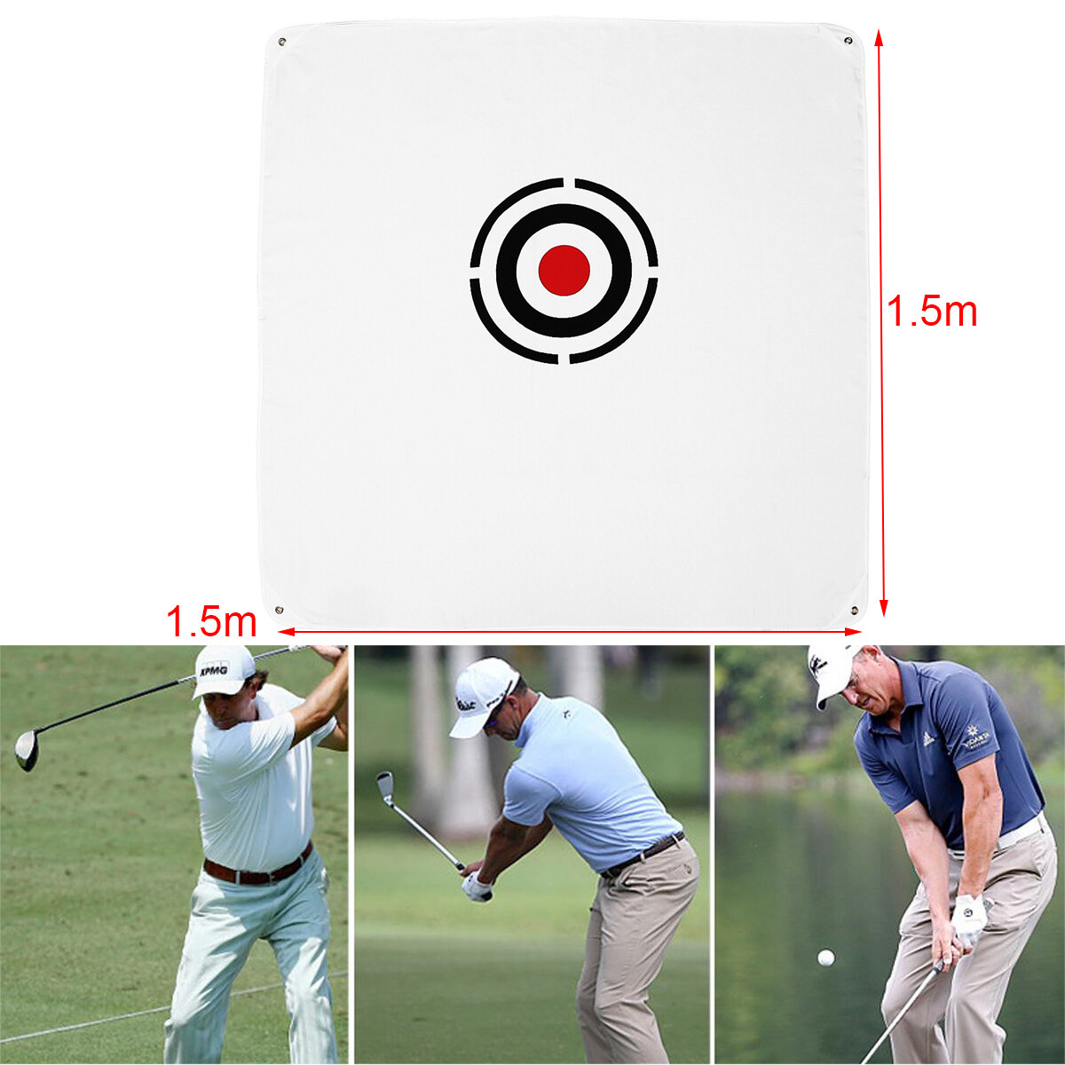 Golf Bullseye Practice Cloth Hitting Target Canvas Golf Training Aid ...