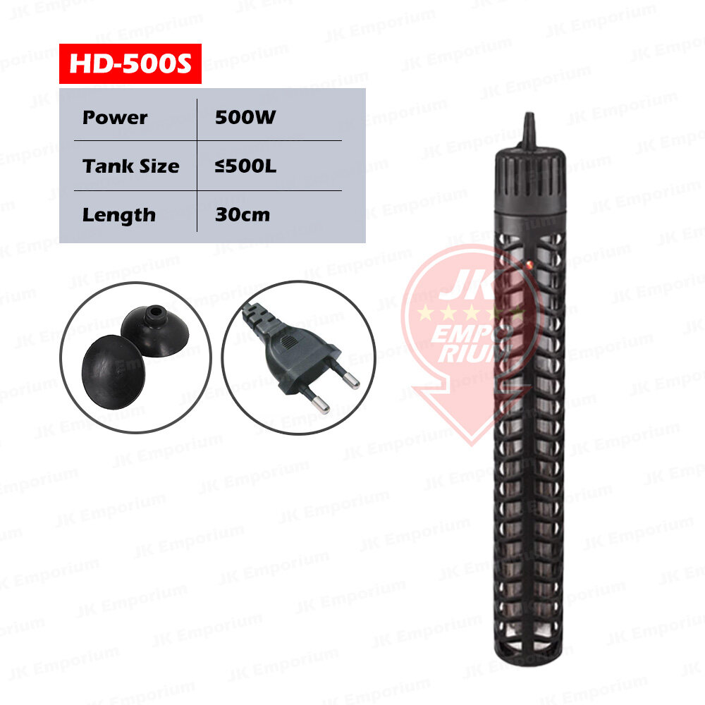 Sobo Aquarium Glass Heater Temperature Control Adjust Suhu HS-100 HS-200 HS-300 HD-300S HD-500S ...