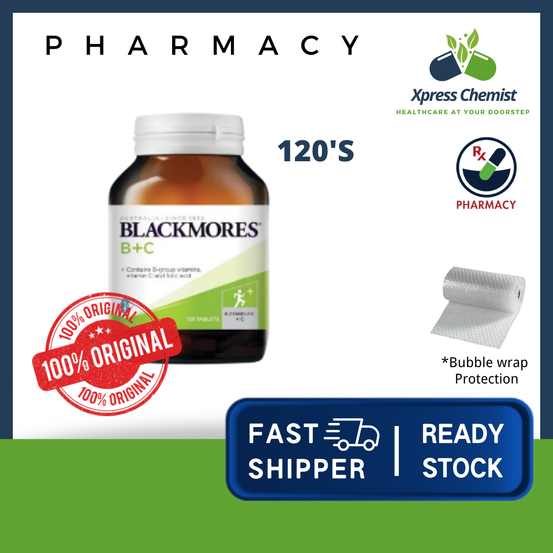 BLACKMORES B PLUS + C TAB 30'S | 120'S | Lazada