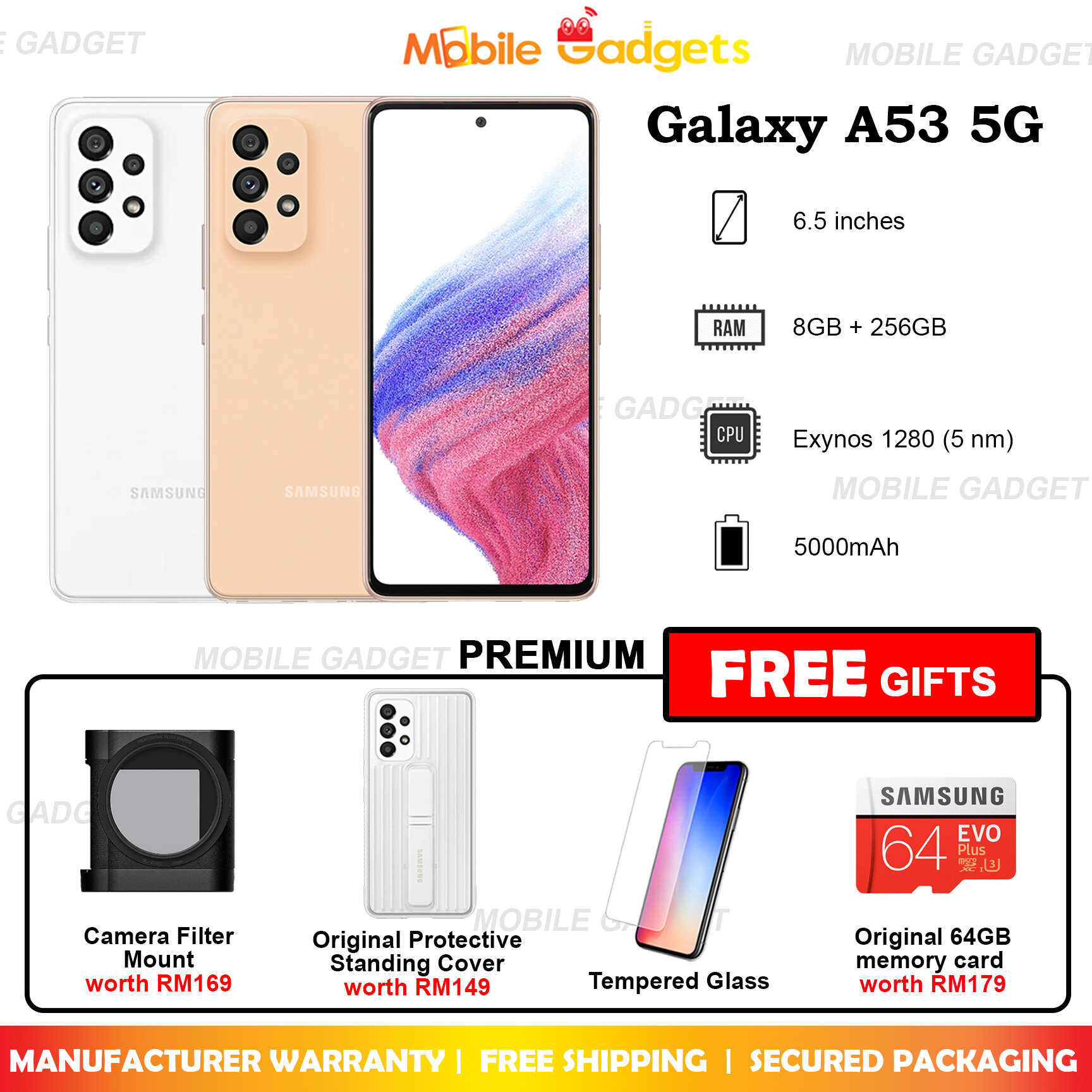 Samsung Galaxy A53 5G Price in Malaysia & Specs - RM1359 | TechNave