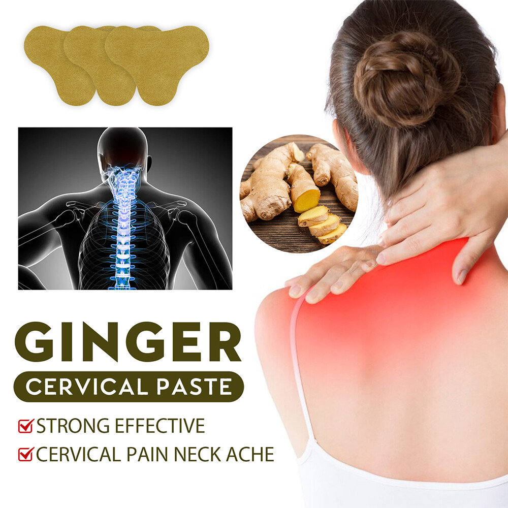 12PCS Ginger Cervical Vertebra Paste Shoulder and Neck Self-heating ...