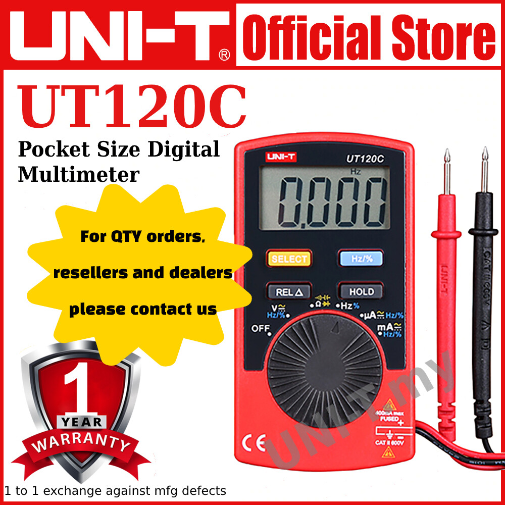 UNI-T UT120A UT120B UT120C Pocket Size Digital Multimeter | Lazada
