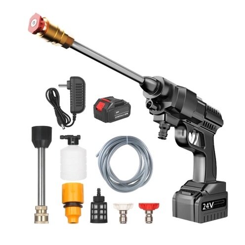 LITHIUM BATTERY CORDLESS WATER JET High Pressure Water Jet Car Wash ...