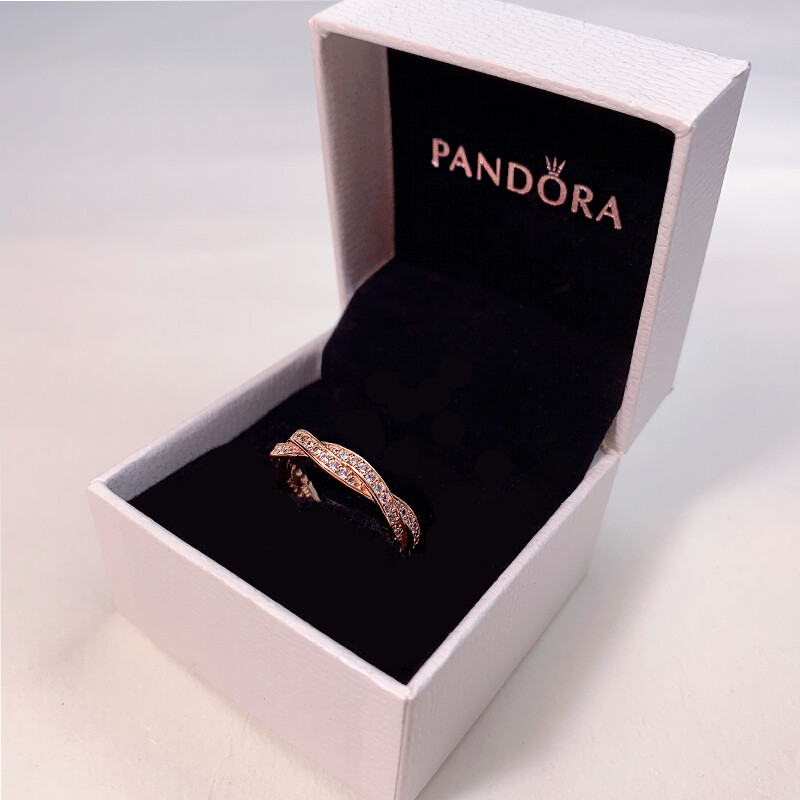 PANDORAˉ ring female Pandoraˉ wheel of fortuneˉ rose gold classic ring ...