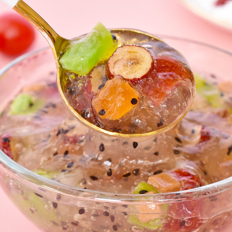 Fasimiyu 500g/กระป๋อง ผลไม้ที่มีสีสันผงรากบัวซุปถั่วผงรากบัวอาหารเช้าอาหารทดแทนต้มน้ำต้มอาหาร ...