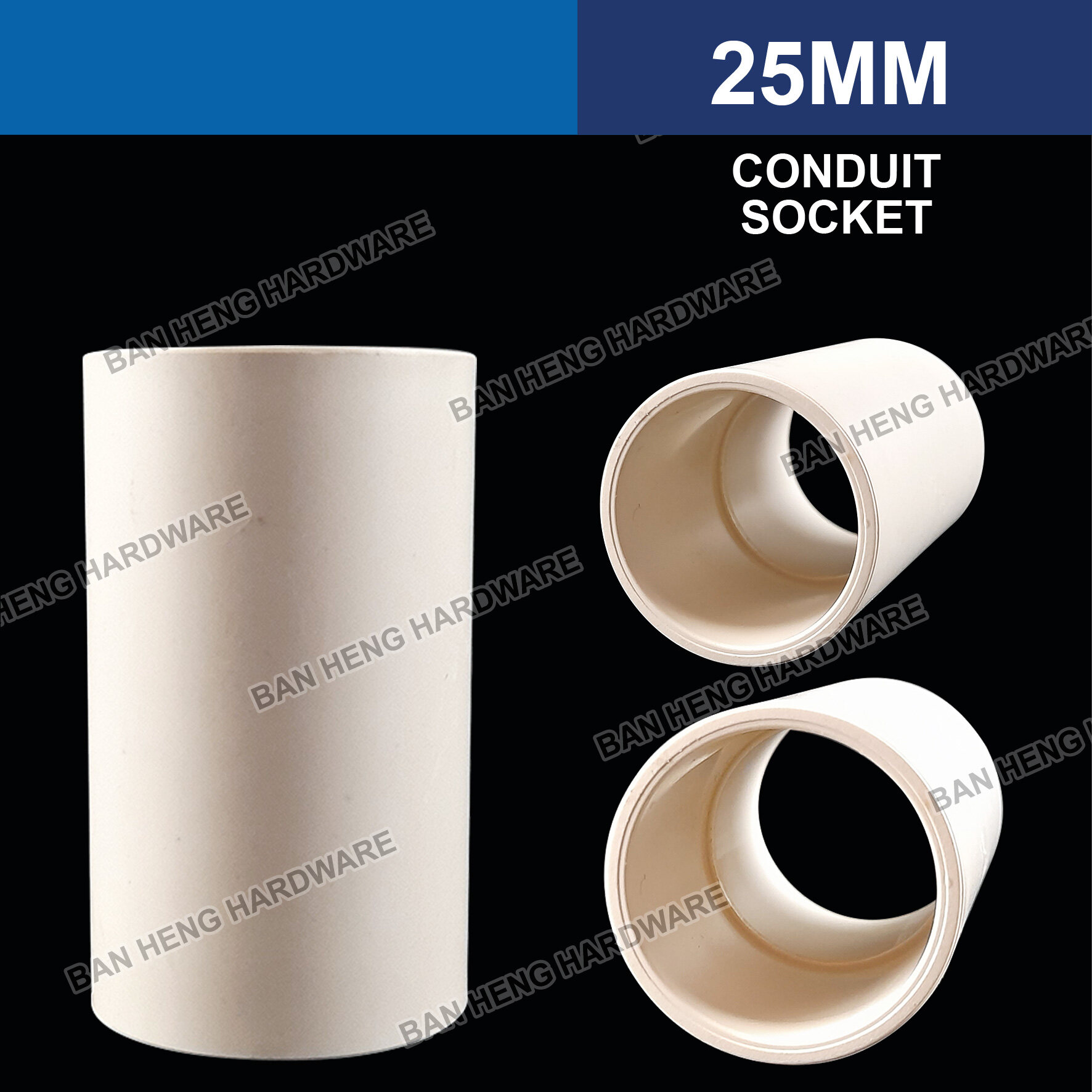 1" 25mm PVC Conduit Fitting Box Accessories - 1way, 2way, 3way, 4way ...