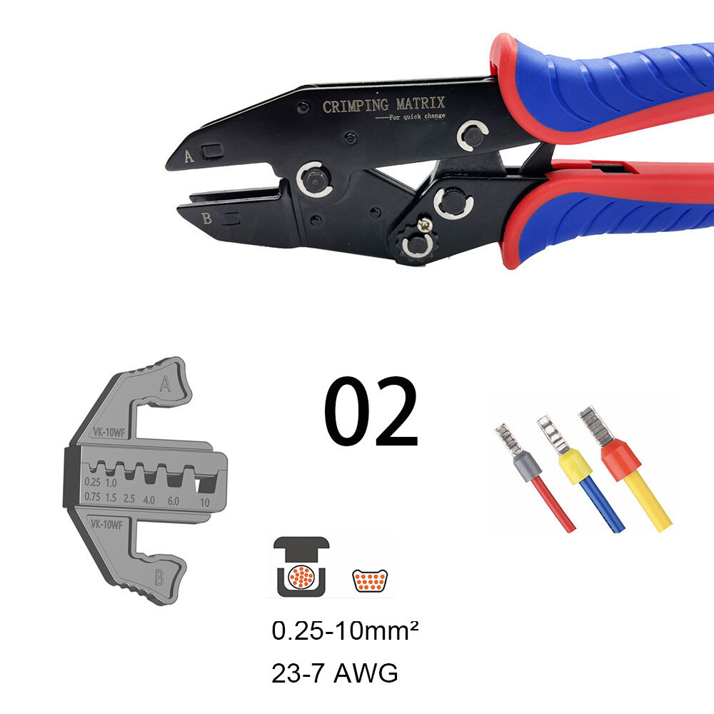 Terminal Electrical Multitool Pliers 28-5AWG Crimper Electric Wire ...