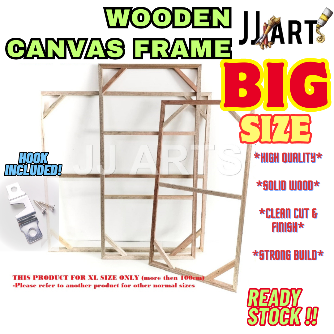 (XL Size) Wooden Frame / Canvas Frame - Solid Wood - XL Size - DIY ...