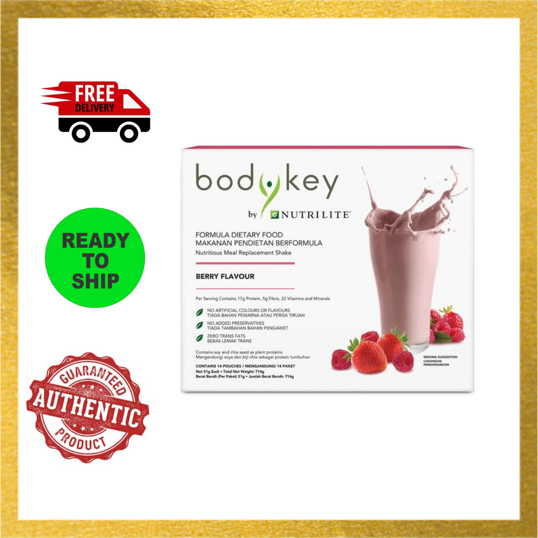 Amway BodyKey By Nutrilite Meal Replacement Shake (Berry) | Lazada