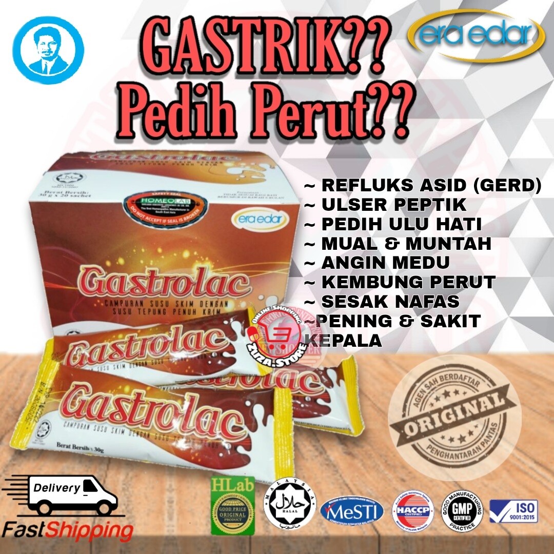 ( 20 Tahun Di Pasaran ) GASTROLAC – Legakan Gastrik / GERD / Pedih Ulu ...