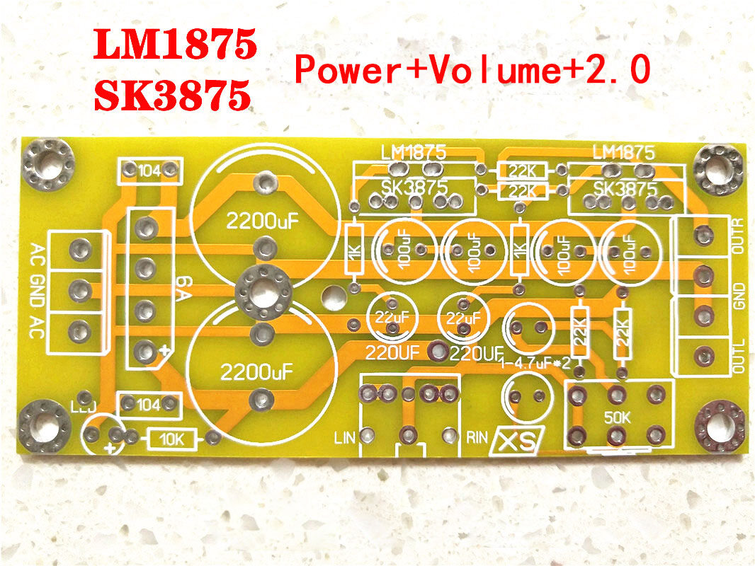 LM1875T SK18752 SK3875 Universal เครื่องขยายเสียงบอร์ด PCB เปลือย ...