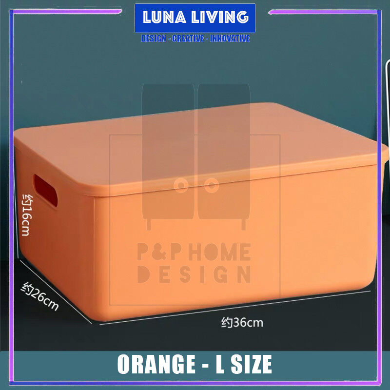 🔥Storage Box with lid/Clothes Box/Colourful Box/Container/Kotak Simpan ...