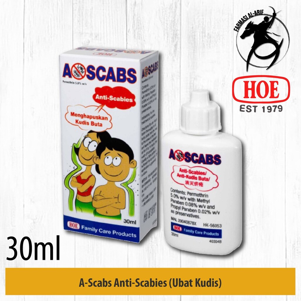 A-Scabs Anti-Scabies (30ml) -UBAT KUDIS | Lazada